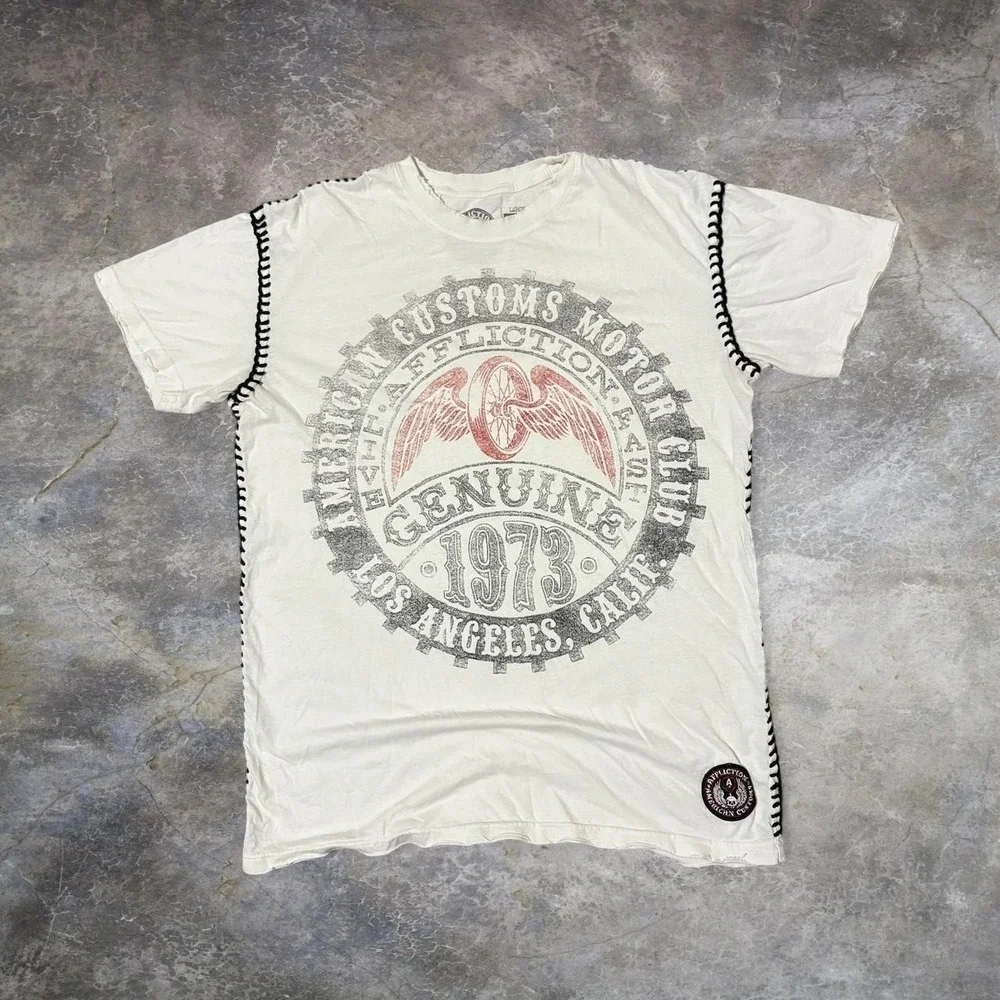 Affliction | Shirts | Y2k Affliction American Customs Motor Club ...